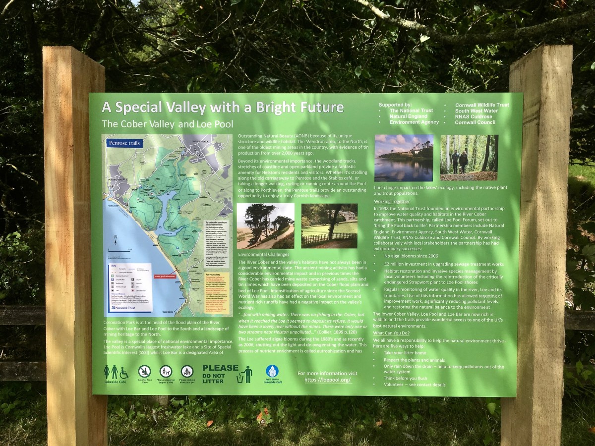 New Cober Valley and Loe Pool information board on display now | Loe ...